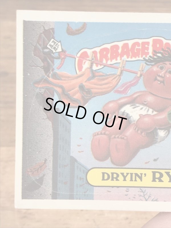 Topps Garbage Pail Kids “Dryin' Ryan” Sticker Card 242b ガーベッジペイルキッズ ...