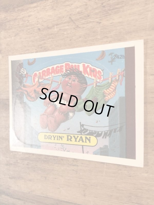 Topps Garbage Pail Kids “Dryin' Ryan” Sticker Card 242b ガーベッジペイルキッズ ...